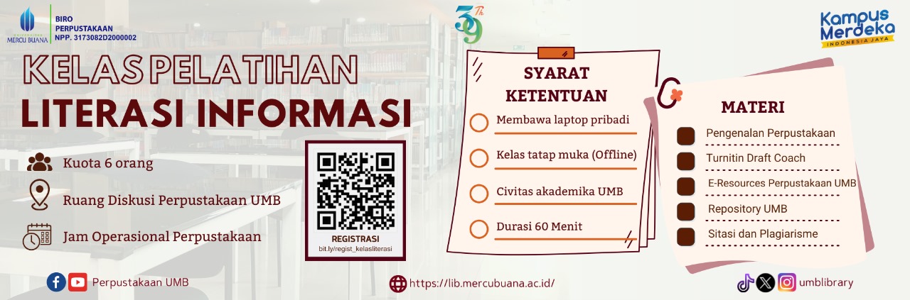 Beranda | Perpustakaan Universitas Mercu Buana